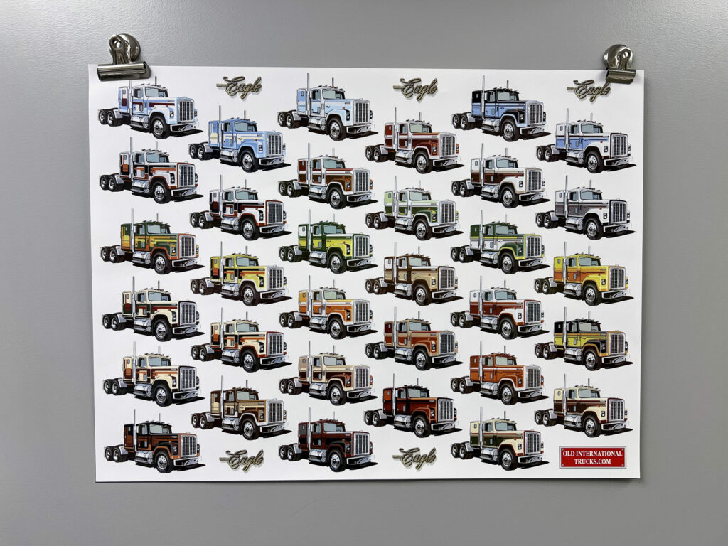 International Transtar Paint Scheme Poster 18x24 Inch